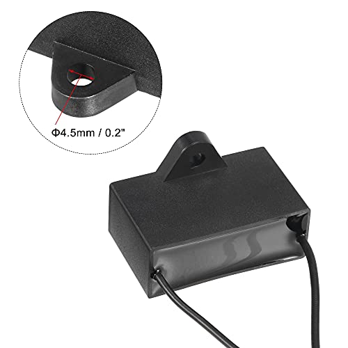 uxcell Ceiling Fan Capacitor CBB61 5uF 250V AC 2 Wires Metallized Polypropylene Film Capacitor 47x29x18mm for Electric Fan Pump Motor Generator 2Pcs