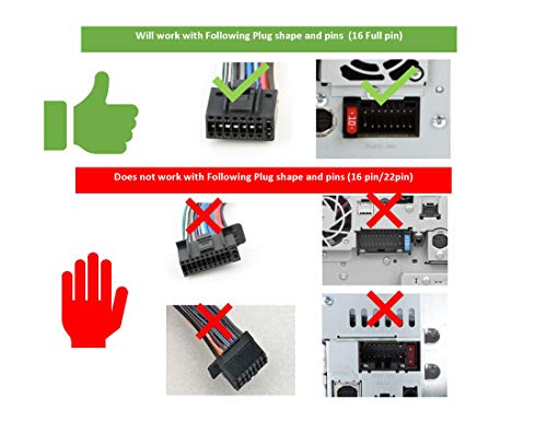 Xtenzi Aftermarket Replacement Harness Compatible with Kenwood KDC-MP342U KDC-MP345U DDX-318 DDX-319 DDX-418 DDX-419 DDX-719