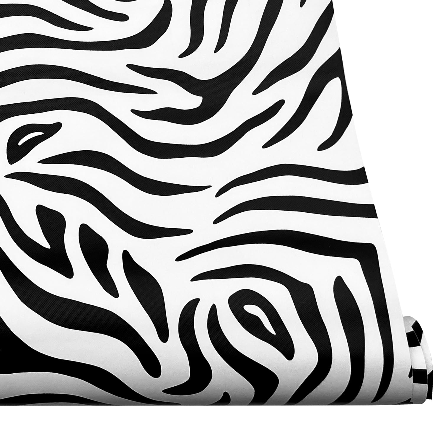 SimpleLife4U Self Adhesive Furniture Protect Paper Moisture Proof Shelf Liner 300cm,Zebra Stripe Valentine's Day Gift