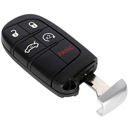 SCITOO Keyless Entry Remote Key Fob SHELL CASE Replacement for 4 Buttons Uncut Car Key for Dodge CHARGER CHALLENGER 2012-2014 DART 2013-2016 for Chrysler 300 2012-2014 1pc FCC M3N-40821302
