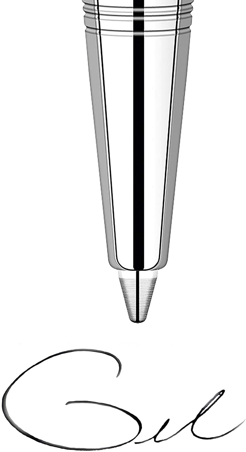 Parker Gel Refill for Ballpoint Pens Medium Point Black Ink 4-Total refills