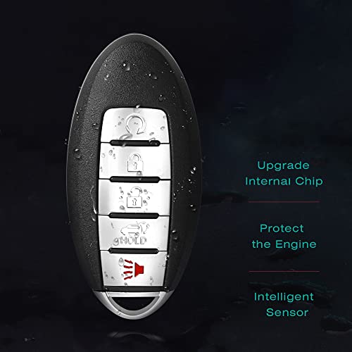 5 Buttons Keyless Entry Remote Control Replacement Smart Key Proximity Fob Fits for Nissan Rogue 2019-2020 FCC ID: KR5TXN4 Continental: S180144507