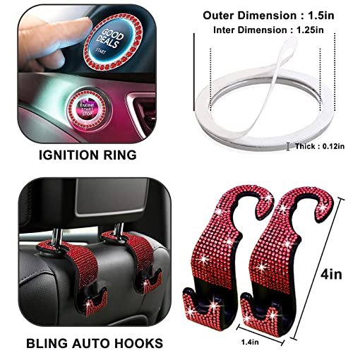 Yixin YIXIN Car Accessories for Women, Bling Set, Car Phone