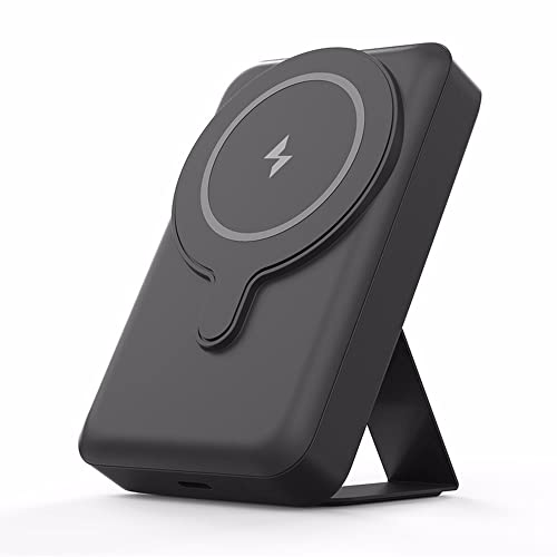 iCharge® Magnetic Wireless Power Bank - Mag-Safe Battery Portable Charger & USB-C 22.5W with Foldable Stand Compatible with iPhone 14/13/12/Pro/Pro Max/Mini Battery Pack, 10,000mAh Fast Charging