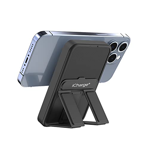 iChargeĀ® Magnetic Wireless Power Bank - Mag-Safe Battery Portable Charger & USB-C 22.5W with Foldable Stand Compatible with iPhone 14/13/12/Pro/Pro Max/Mini Battery Pack, 10,000mAh Fast Charging