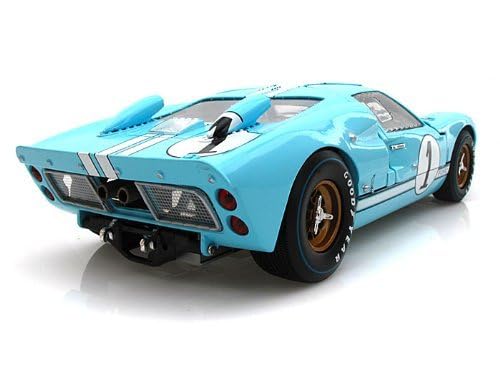 1966 Ford GT40 Mark II #1 Le Mans Miles/Hulme 1/18 Gulf Blue (Clean Version)