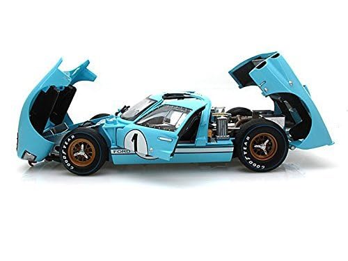 1966 Ford GT40 Mark II #1 Le Mans Miles/Hulme 1/18 Gulf Blue (Clean Version)