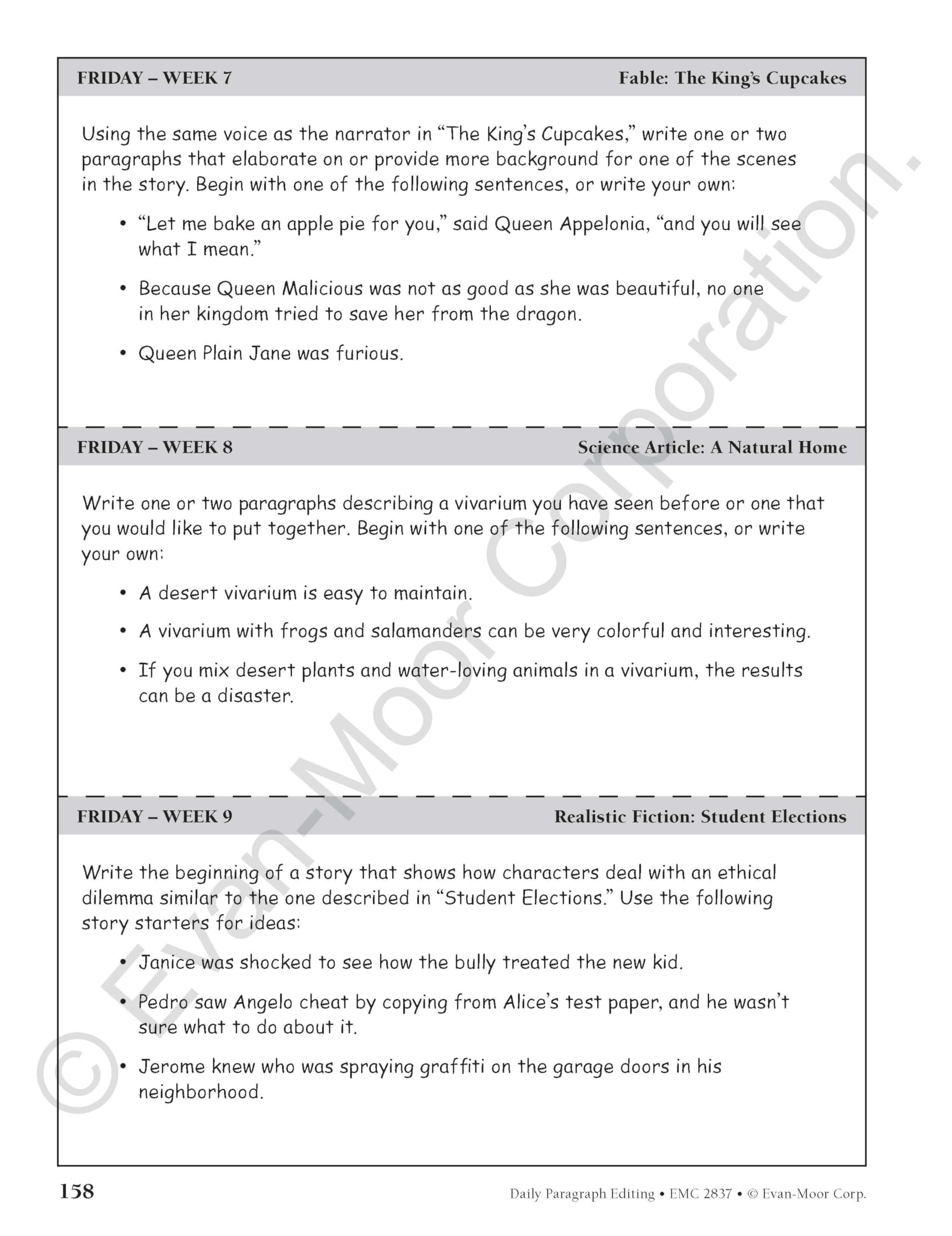 Evan-Moor Daily Paragraph Editing, Grade 7