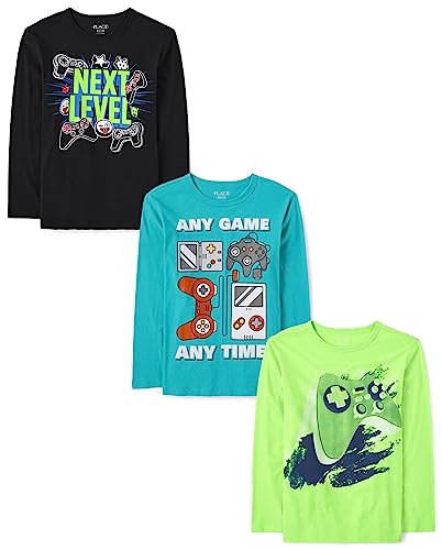 The Children's Place,Long Sleeve Graphic T-Shirt 3-Pack,MULTI COLOR,XXLarge(16)
