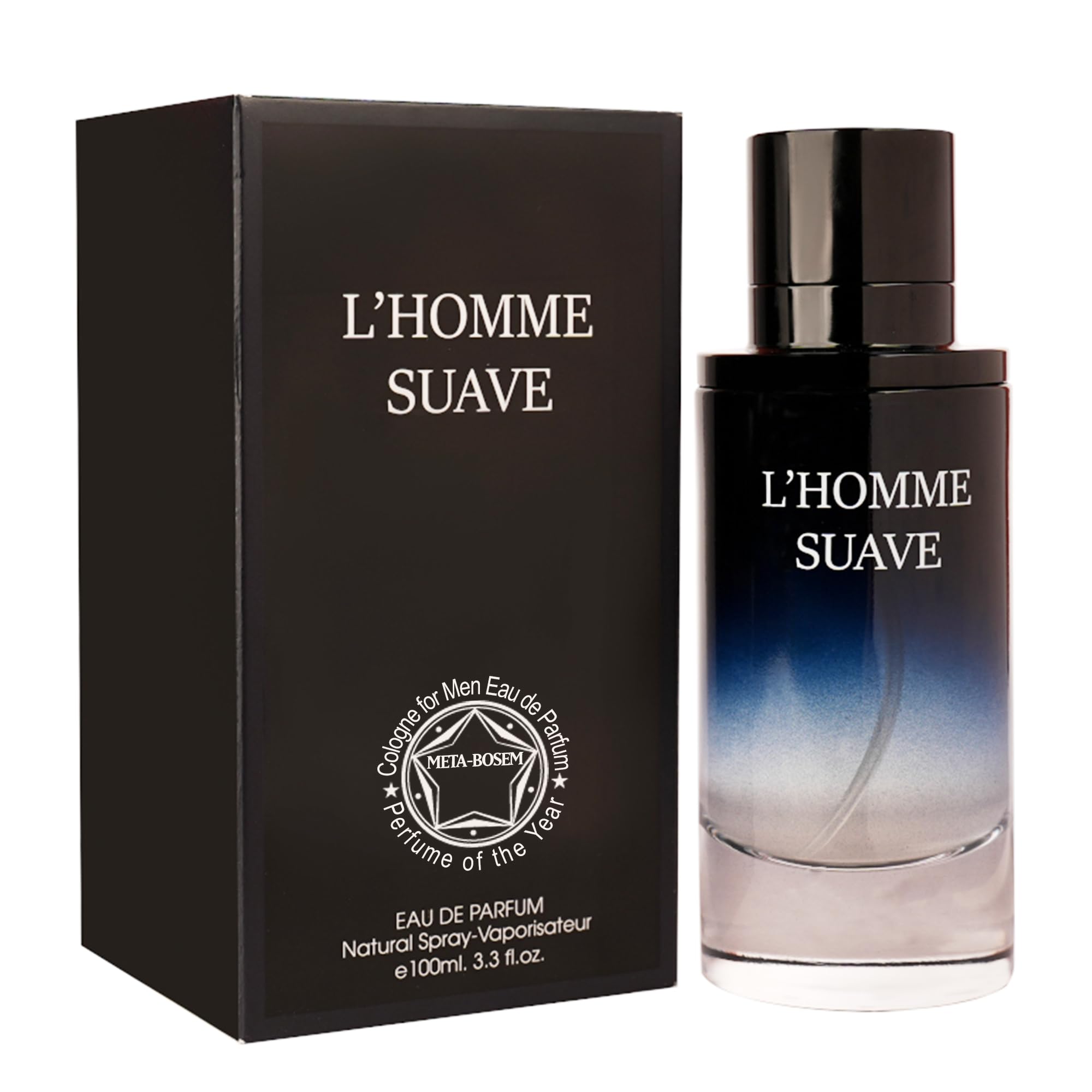 META-BOSEM Savage Cologne for Men, Eau de Toilette Natural Spray, Wonderful Fragrance Gift, Signature Scent, Daytime & Casual Use, 3.4 Fluid Ounce/100 Ml