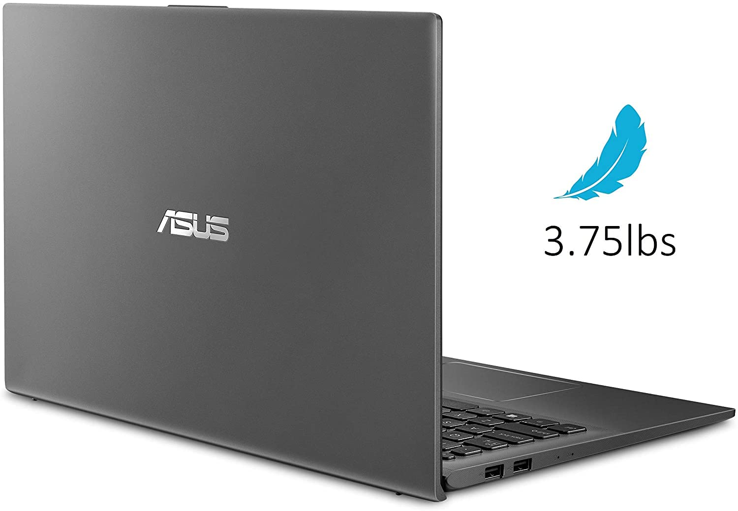 Asus VivoBook 15 Thin and Light Laptop, 15.6” FHD, Intel i5-1035G1 CPU, 8GB RAM, 512GB SSD, Backlit KB, Fingerprint, Windows 10, Slate Gray, F512JA-AS54 (Renewed)