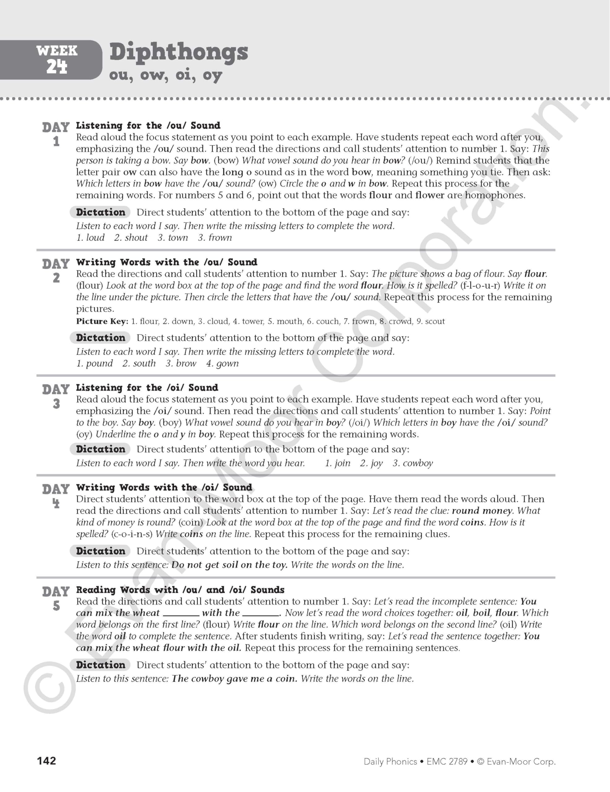 Evan-Moor Daily Phonics, Grade 3, Homeschooling & Classroom Resource Workbook. Phonemic Awareness, Decoding, Word-Study, Teaching Editions, Reproducible Worksheets