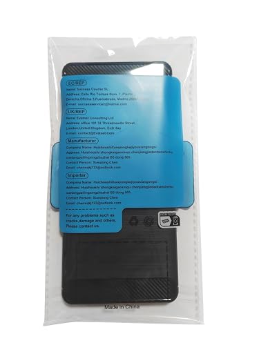 Qiinogow Case Compatible with Samsung Galaxy A53 5G, Slim Fit Phone Cover with Shock-Absorption, Carbon Fiber TPU Rubber Protective Case, Black