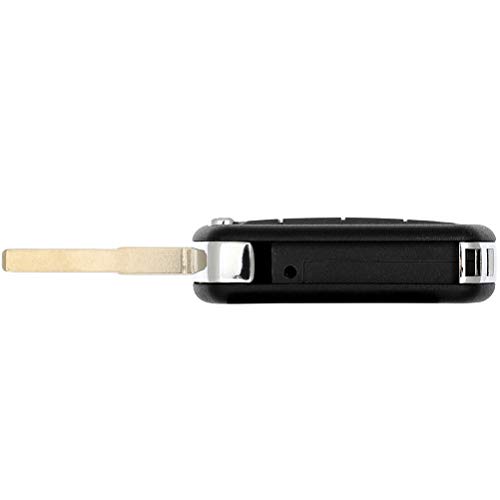 cciyu 1 X Flip Key Fob Uncut Blade (SHELL CASE) 3 Buttons Replacement for 2005-2011 for Land Range Rover Range Rover Sport /LR3/Range Rover with FCC: NT8-15K6014CFF -TXA YWX000071NT8-15K6014CFF​TXA