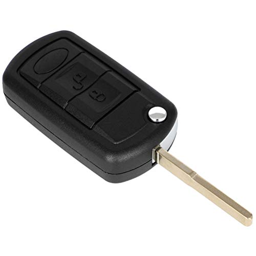 cciyu 1 X Flip Key Fob Uncut Blade (SHELL CASE) 3 Buttons Replacement for 2005-2011 for Land Range Rover Range Rover Sport /LR3/Range Rover with FCC: NT8-15K6014CFF -TXA YWX000071NT8-15K6014CFF​TXA