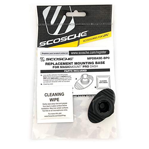 SCOSCHE MPDBASE-BP0 Replacement Adhesive Base for MagicMount Pro Mounts