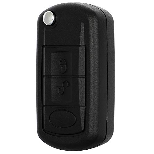 cciyu 1 X Flip Key Fob Uncut Blade (SHELL CASE) 3 Buttons Replacement for 2005-2011 for Land Range Rover Range Rover Sport /LR3/Range Rover with FCC: NT8-15K6014CFF -TXA YWX000071NT8-15K6014CFF​TXA