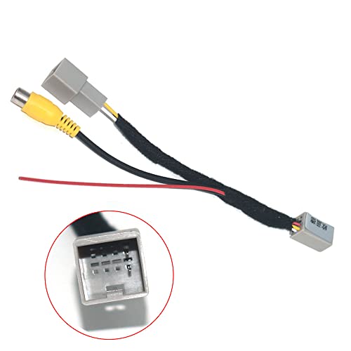 Strpump 8 Pin Car Rear View Backup Reverse Camera Adapter RCA Cable for Mitsubishi Outlander ASX GF GG ZJ 2013-2020 Original Factory Screen Video Input