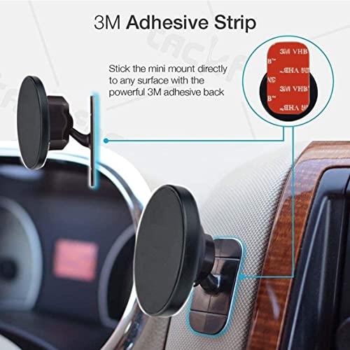 Nato Magna Mount Original [4 Pack] Universal Magnetic Cell Phone Mount for use on Any Cell Phones or Tablet - iPhone X 8 7s 6s Plus 5s Samsung Galaxy S8 Edge S7 S6 Note 5 Note 4 - 360 Degree Swivel