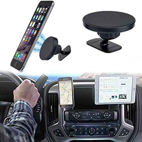 Nato Magna Mount Original [4 Pack] Universal Magnetic Cell Phone Mount for use on Any Cell Phones or Tablet - iPhone X 8 7s 6s Plus 5s Samsung Galaxy S8 Edge S7 S6 Note 5 Note 4 - 360 Degree Swivel