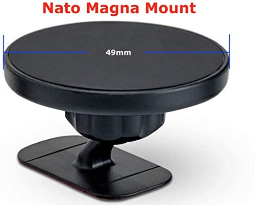Nato Magna Mount Original [4 Pack] Universal Magnetic Cell Phone Mount for use on Any Cell Phones or Tablet - iPhone X 8 7s 6s Plus 5s Samsung Galaxy S8 Edge S7 S6 Note 5 Note 4 - 360 Degree Swivel
