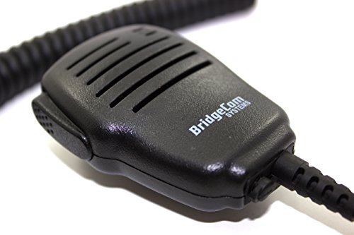 BridgeCom BCS-200 Shoulder Speaker Mic K-1 Plug IP-54 Rated for DMR and Analog AnyTone, Kenwood, Woxun Amateur Ham Business Portable Two Way Radio