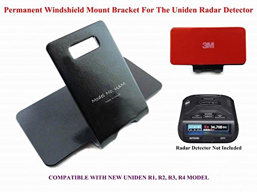 U3M Improved Permanent Windshield Mount for Many Uniden Radar Detectors