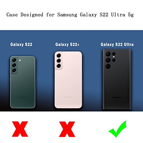 VANIPUFF Magnetic Phone Case for Samsung Galaxy S22 Ultra 5g [Compatible with MagSafe] Luxury Plating Cute Heart Pattern Soft Silicone Protective Shockproof Cover for Galaxy S22 Ultra 6.8” (Pink)