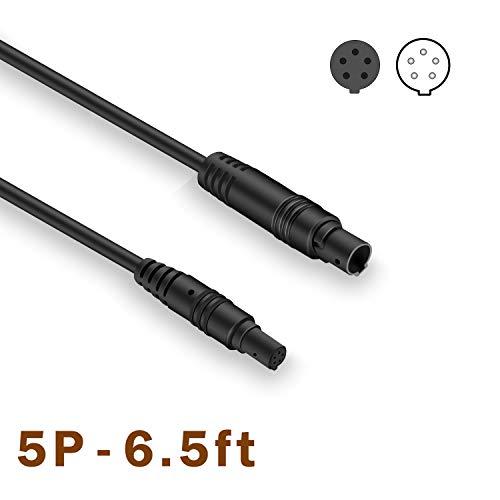 Backup Camera Extension Cable, 5 Pin 6.5 Ft Dash Cam Cord Car Dash Camera Rear View Camera Cord Wires