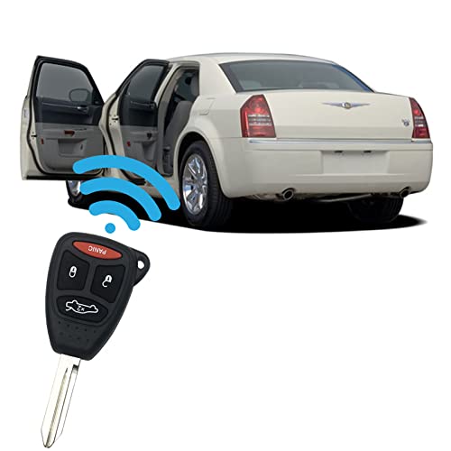 Keyless Entry Remote Car Key Fob Replacement for Chrysler 300 05-2007/ Aspen 07-09/ Durango 07-2009/ Dodge Charger 06-2007/ Jeep Commander 06-2007/ Grand Cherokee 05-07 KOBDT04A OHT692427AA (2 Pack)