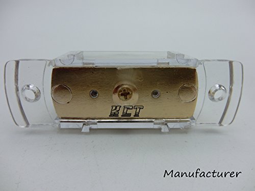 24K Real Gold Plating Power and Ground Distribution Block 1x4ga Input 4x8ga Output