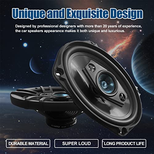 H YANKA 6x9 Car Speakers,500 Watt Max 4-Way 6x9 Speakers, Professional 6x9 Speakers,Truck Speakers,Speakers for Car,Speakers Car Audio,6 by 9 Speakers,Max Box Car Set,Auto Speakers(1 Pair)