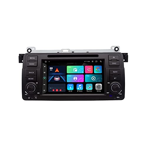 SWTNVIN Car Stereo Radio Compatible with BMW 3 Series 1999 2000 2001 2002 2003 2004(E46) Rover75 MG ZT Android 11 Octa-Core 2G RAM 32G ROM 7 Inch HD Support BT5.0 Wifi GPS TPMS Steering Wheel DVD Play