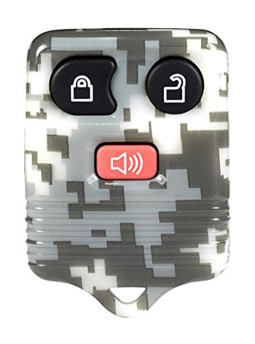 1x New Camouflage Keyless Entry 3 Button Remote Car Key Fob for Fit/For F150 Explorer Escape Edge Ranger Fusion etc with DIY Programming
