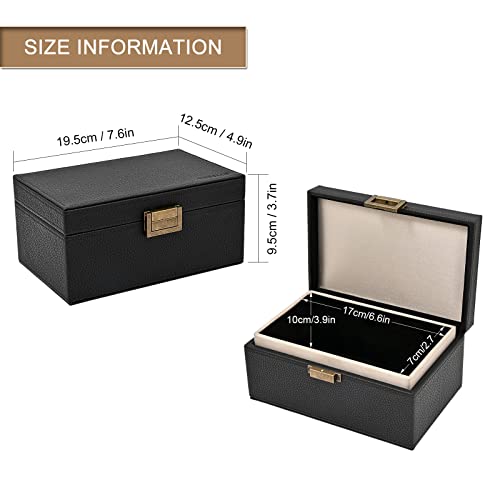 ROSELLE RFID Faraday Box with Large Capacity, Key Fob Protector Box Signal Blocking Box, RFID Keyless Signal Blocker Case, Anti-Theft Car Key Box, EMP Protection Box, for Car Keys, Phones, Cards