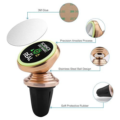 Science Like Magic But Real Magnetic Phone Holder for Car Air Vent Holder Clip Compatible with All Smartphones & Tablets