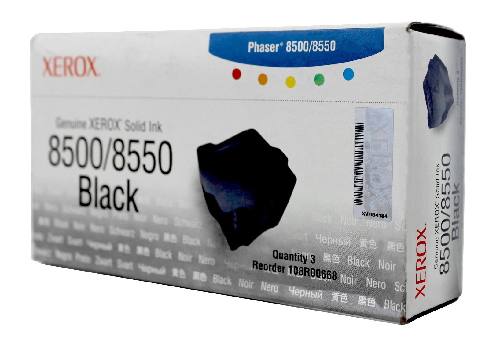 Xerox 108R00668 Solid Ink 8500/8550 Black Cartridge (3 Sticks)