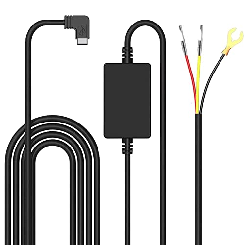 VVCAR Hard Wire Kit for VC10/ Used for 24H Parking Monitor/Time-Lapse Recording, 11.5ft Type-C Connector