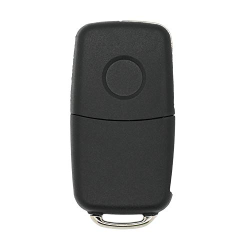 SEGADEN Replacement Key Shell Compatible with VOLKSWAGEN VW PASSAT SEAT SKODA 3 Button Keyless Entry Remote Flip Key Case Fob SS826B