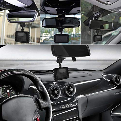Dash Cam Mount Holder - Mirror Mount, Come with 10+ Different Joints, Compatible with APEMAN, Falcon F170, Old Shark, Peztio, Rexing V1P, Roav, UGSHDI, Z-Edge,YI,Kdlinks X1, and Most Dash Cameras /GPS