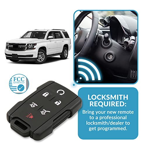 Keyless2Go Replacement for 6 Button Replacement Remote 315 Mhz for GM M3N-32337100 13577766