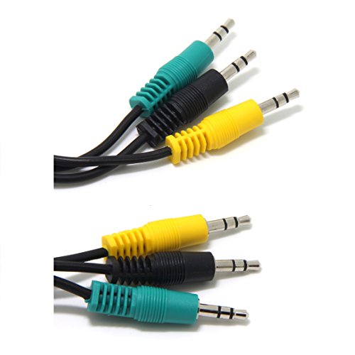 Ancable Replacement Audio Cable for 5.1 Channel Logitech Computer Speakers 3.5mm 1/8 TRS Plug Male to Male 6ft,Compatible with logitech z-5500, z-5450, z-5400, z-5300, z-906, z-680, x540 etc.
