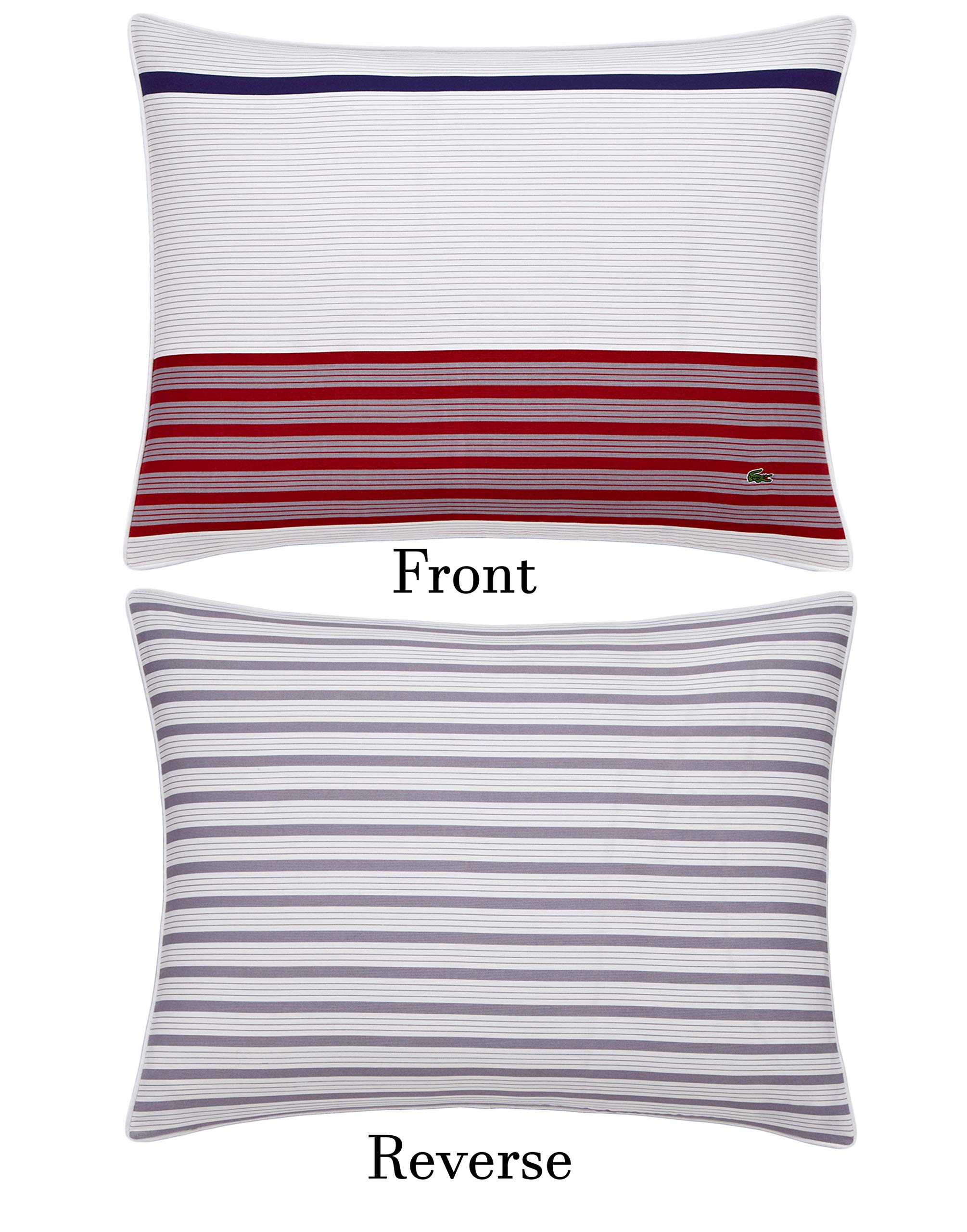 Lacoste Milady Duvet Set, Twin/TwinXL, Red