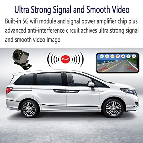 Casoda Latest HD1080P WiFi Wireless Backup Camera for iPhone and Android, Ultra Strong Signal Smooth Video, Crystal Clear Picture, Easy to Install (Mini for Cars SUVs and Pickup Only)