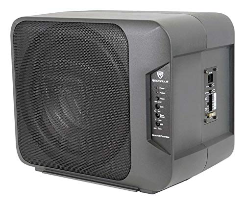 Rockville Ground Pounder 800w Powered Dual 10" Car Subwoofer/Aluminum Enclosure