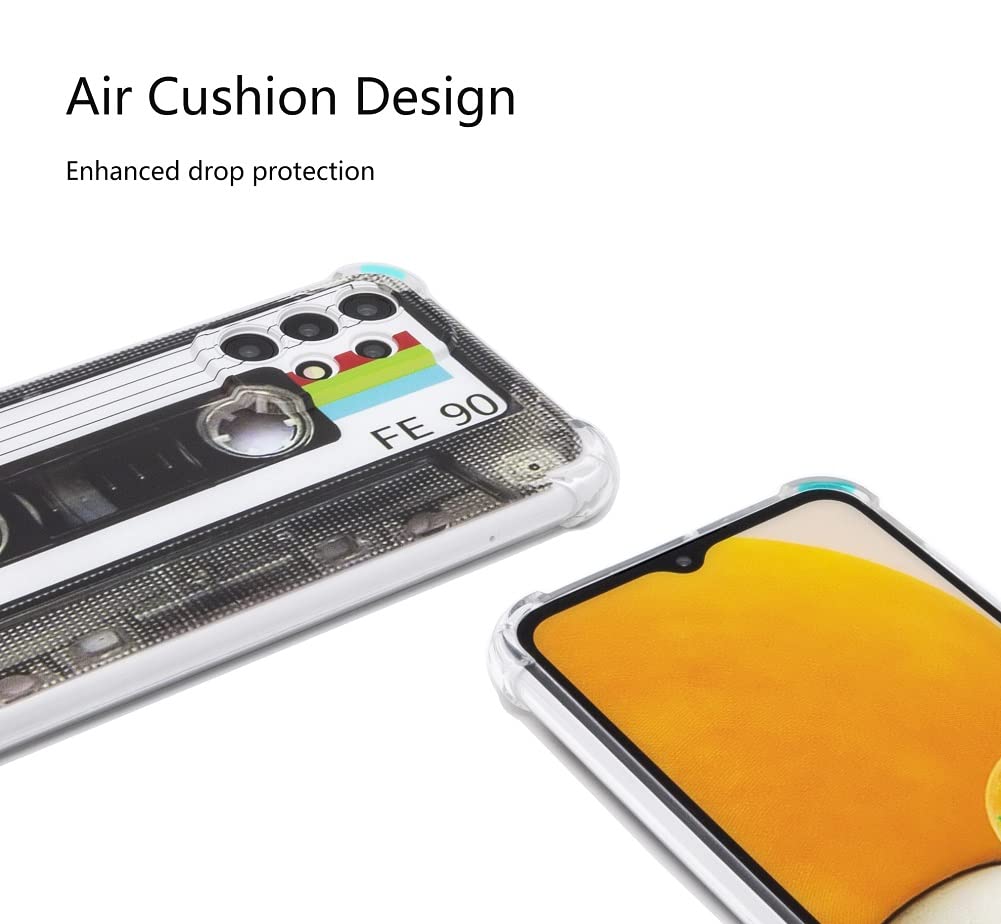 STINFIZTOL Phone Case Compatible with Galaxy A23 5G Case,80s Type Music Cassette Case Soft TPU Cover for Samsung Galaxy A23 5G