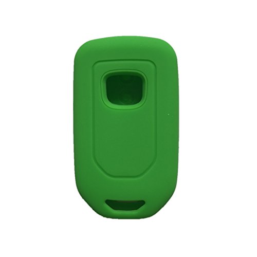 Green Silicone Key Cover Case Holder Chain Bag Key Fob Case Cover fit for 2015 2016 2017 Honda Civic Accord Pilot CR-V
