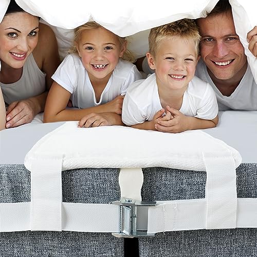EPHEDORA 10" Extra Wide Bed Bridge Connector | Twin to King Converter Kit with Strap | Adjustable Mattress Connector for Bed | 25D Memory Foam | 10" Design | Non-Slip | Storage Bag Included