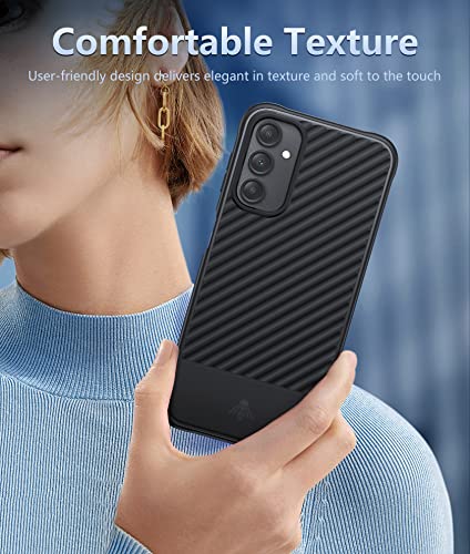 FNTCASE for Samsung Galaxy A14-5G Case: Soft TPU Slim Thin Protective Phonecase Shockproof Anti-Drop Full Body Protection Cell Phone Cover for Galaxy A145g - 6.6 inch 2023 Black
