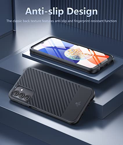 FNTCASE for Samsung Galaxy A14-5G Case: Soft TPU Slim Thin Protective Phonecase Shockproof Anti-Drop Full Body Protection Cell Phone Cover for Galaxy A145g - 6.6 inch 2023 Black